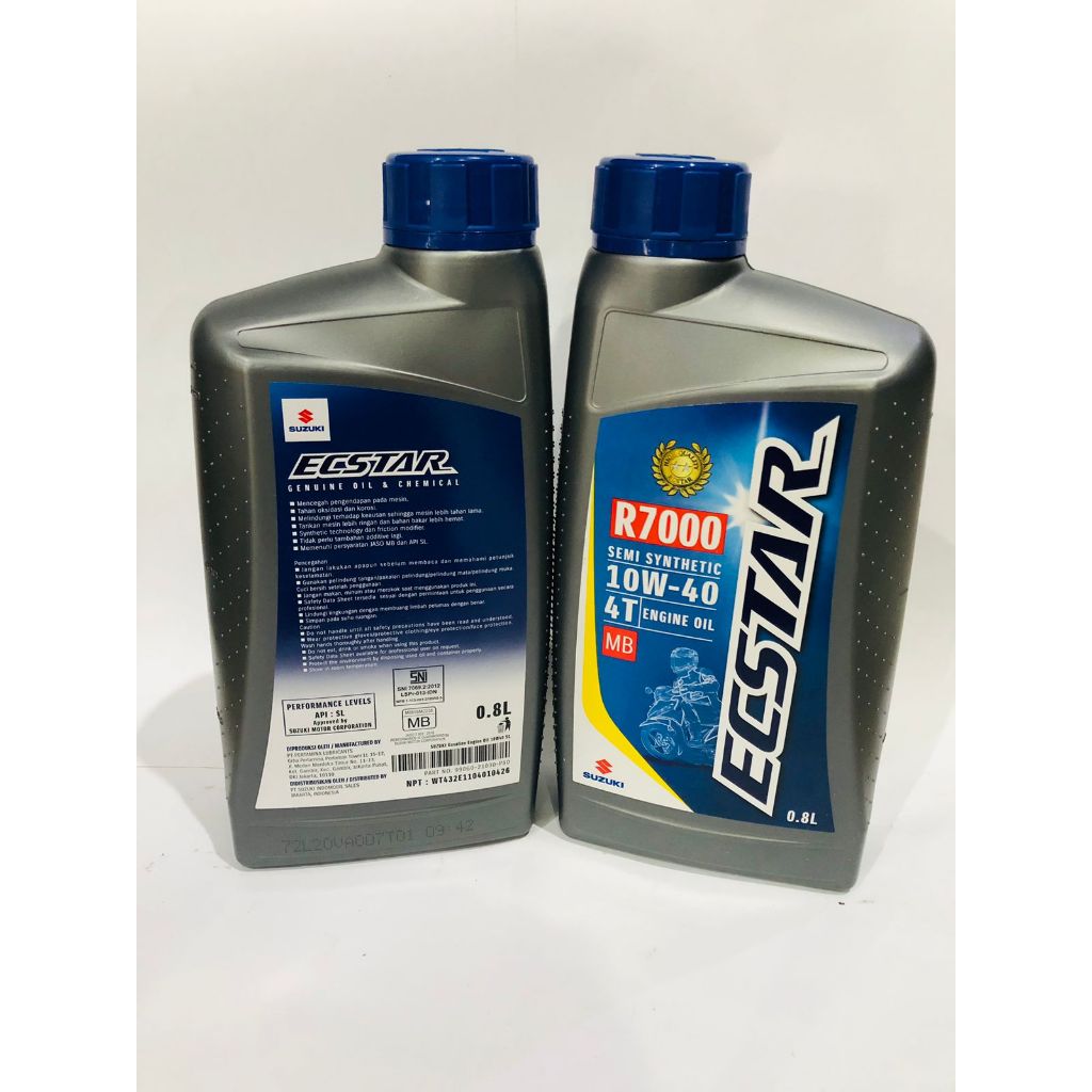 Jual OLI SGO ECSTAR MATIC R7000 10W-40 SL MB 800ML [ SUZUKI GENUINE OIL ...