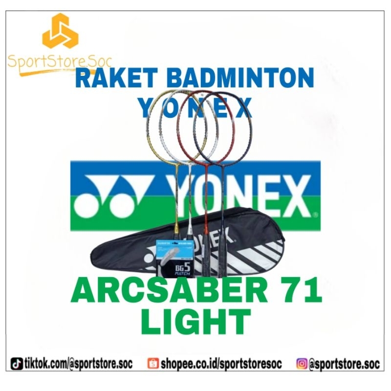 Jual RAKET BADMINTON YONEX ARCSABER 71 LIGHT | Shopee Indonesia