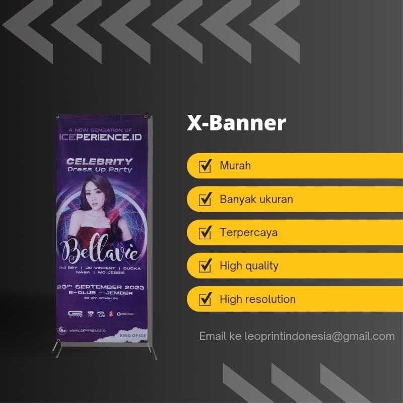 Jual Jasa Print / Cetak X Banner Luster / Albatross dengan Rangka ...