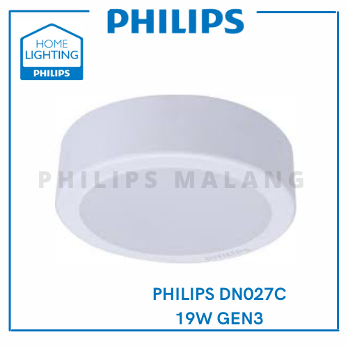 Jual PHILIPS DN027C G3 19W D225 9 inch Surface Mounted LED Downlight ...