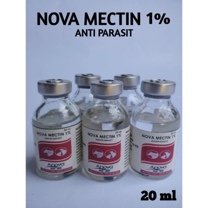 Jual nova mectin 1% anti parasit repack 20 ml | Shopee Indonesia