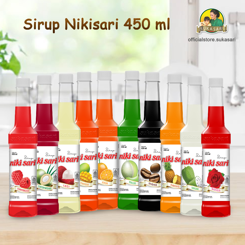 Jual Sirup Nikisari 450 ml, Sirup Rasa Buah, Botol PET | Shopee Indonesia