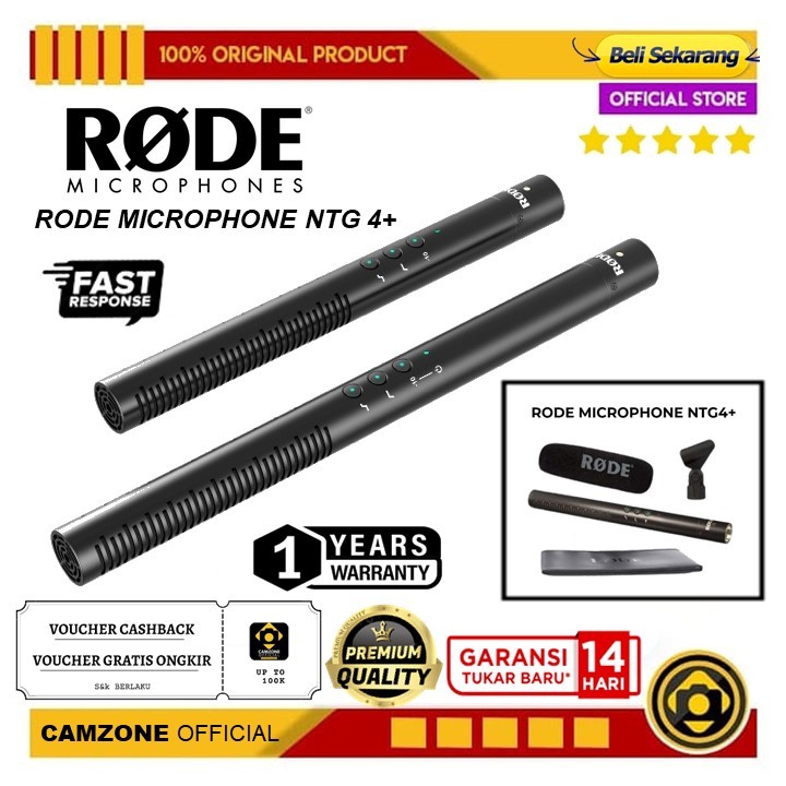 Jual Rode NTG4+ Shotgun Microphone Original | Shopee Indonesia