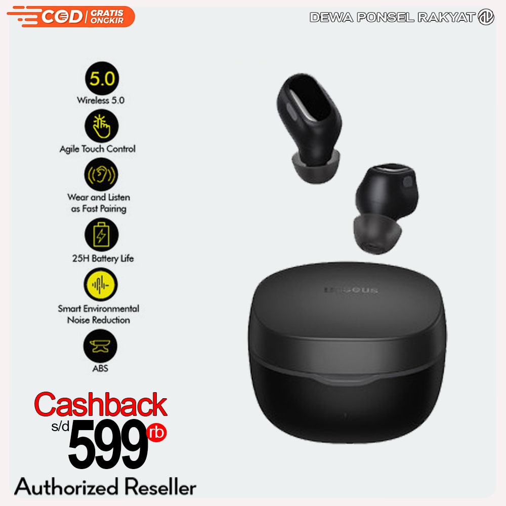 Jual Baseus TWS Earphones Encok WM01 Garansi RESMI | Shopee Indonesia