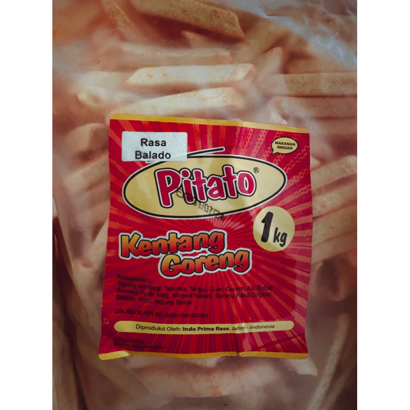Jual Kentang goreng pitato 1 BAL (1 kg) | Shopee Indonesia