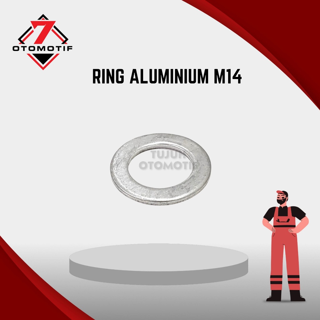 Jual Ring Aluminium M14 Baut 19 Tap Oli Mesin Pembuangan Oversize ...