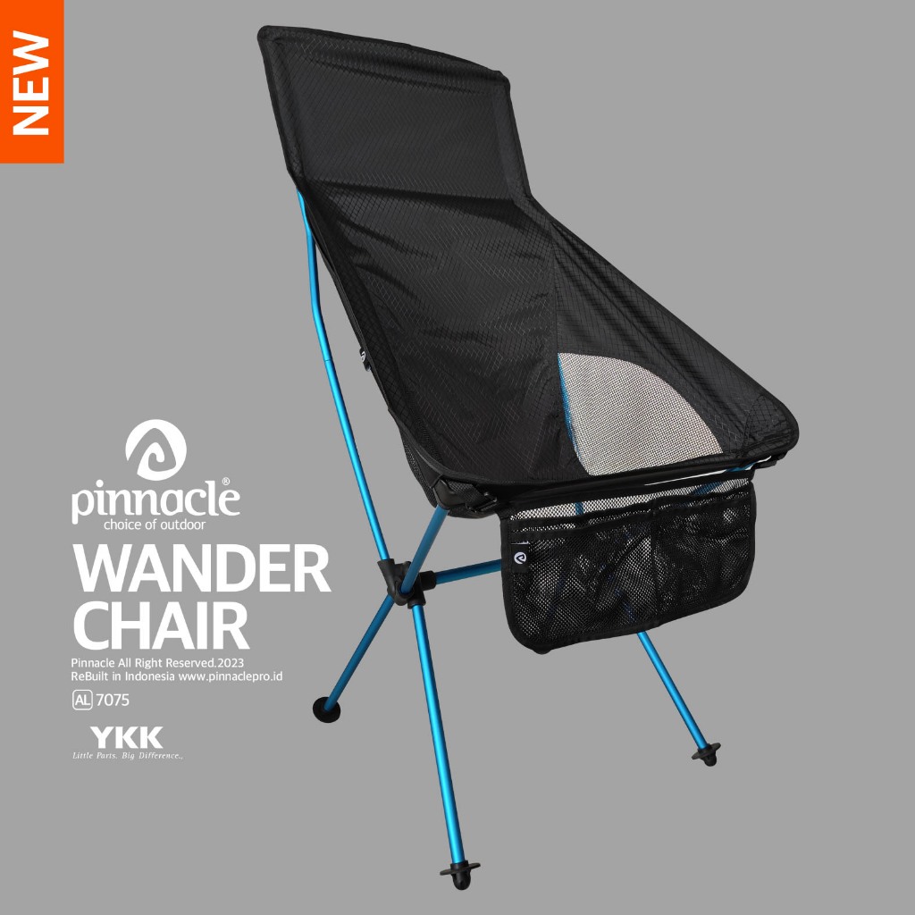 Jual Pinnacle Pro Official Wander Chair High - Blue | Shopee Indonesia