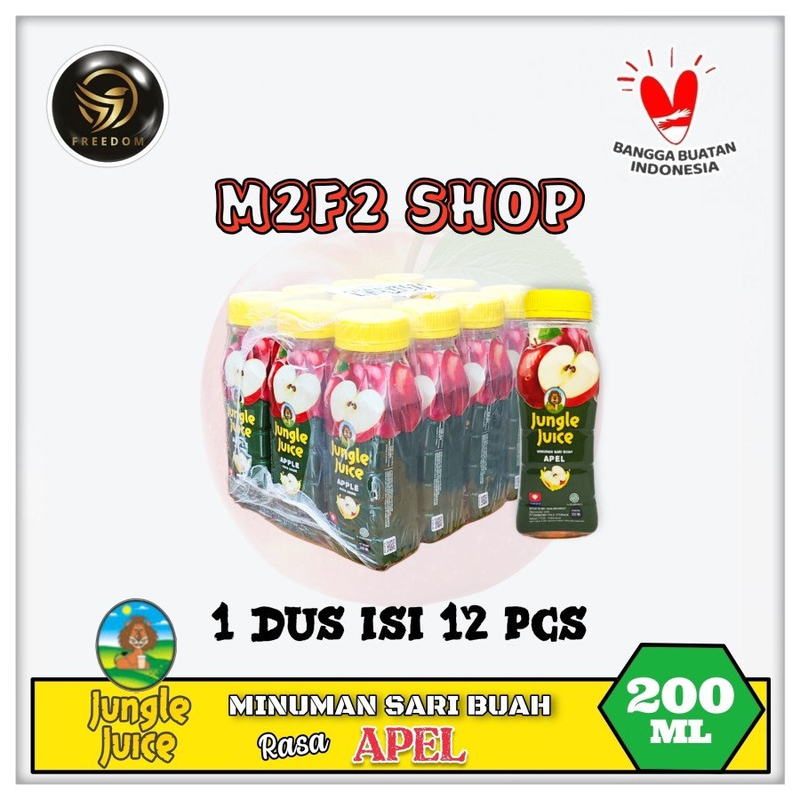 Jual Diamond Jungle Juice Apple | Jus Apel Botol Pet - 200 ml (Kemasan Pack) | Shopee Indonesia