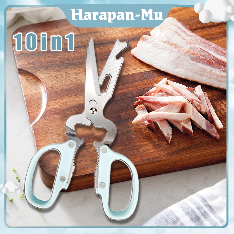 Jual Gunting Dapur Tajam 10 In 1 Gunting Dapur Serbaguna Gunting Ayam ...