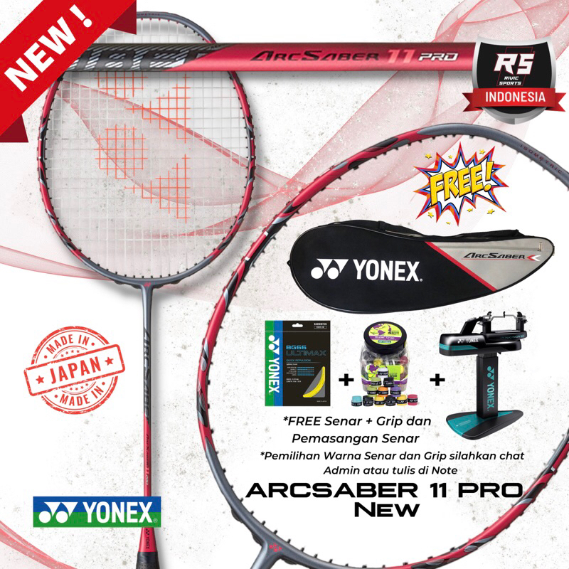 Jual Raket Badminton YONEX ARCSABER 11 PRO ARC SABER ORIGINAL MADE IN JAPAN SP Termurah | Shopee ...