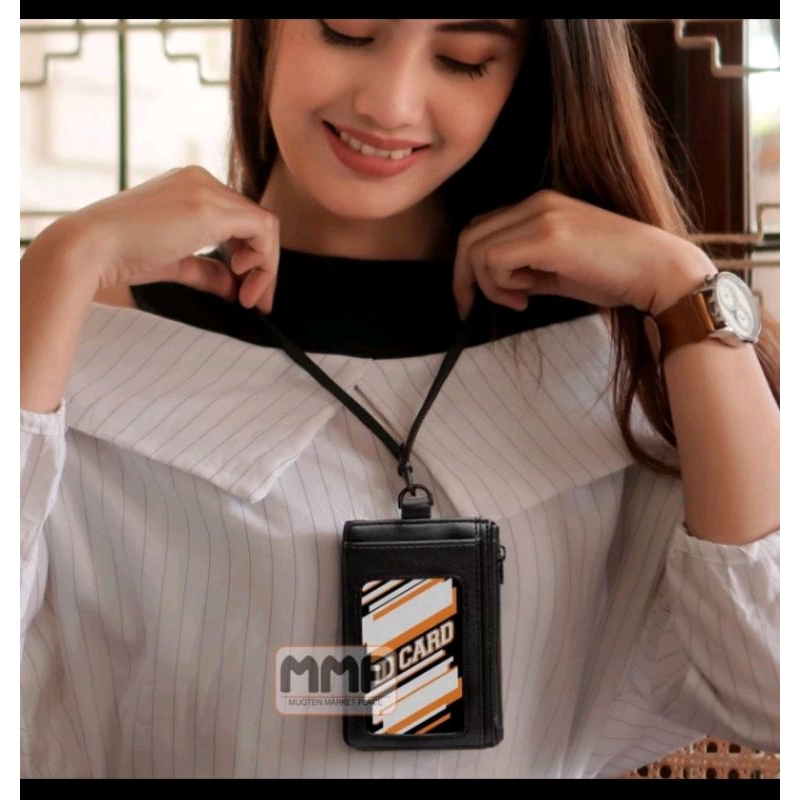 Jual DOMPET ID CARD//ID CARD HOLDER PRIA DAN WANITA/-LANYARD | Shopee ...