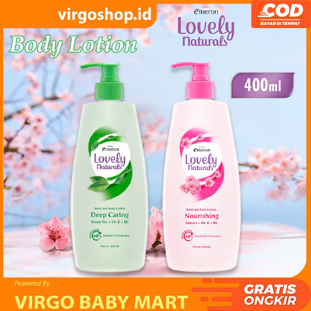 Jual Emeron Lovely Natural Hand Body Lotion Deep Caring Nourishing 400 ml - Pelembab Tubuh ...
