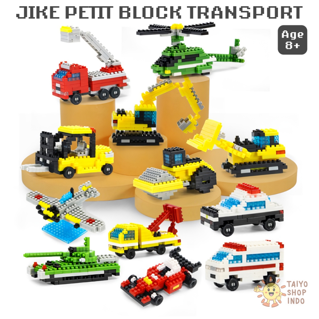 Jual TAIYO Mainan Bricks Jike Petit Mini Block Building Nano Blok 3D ...