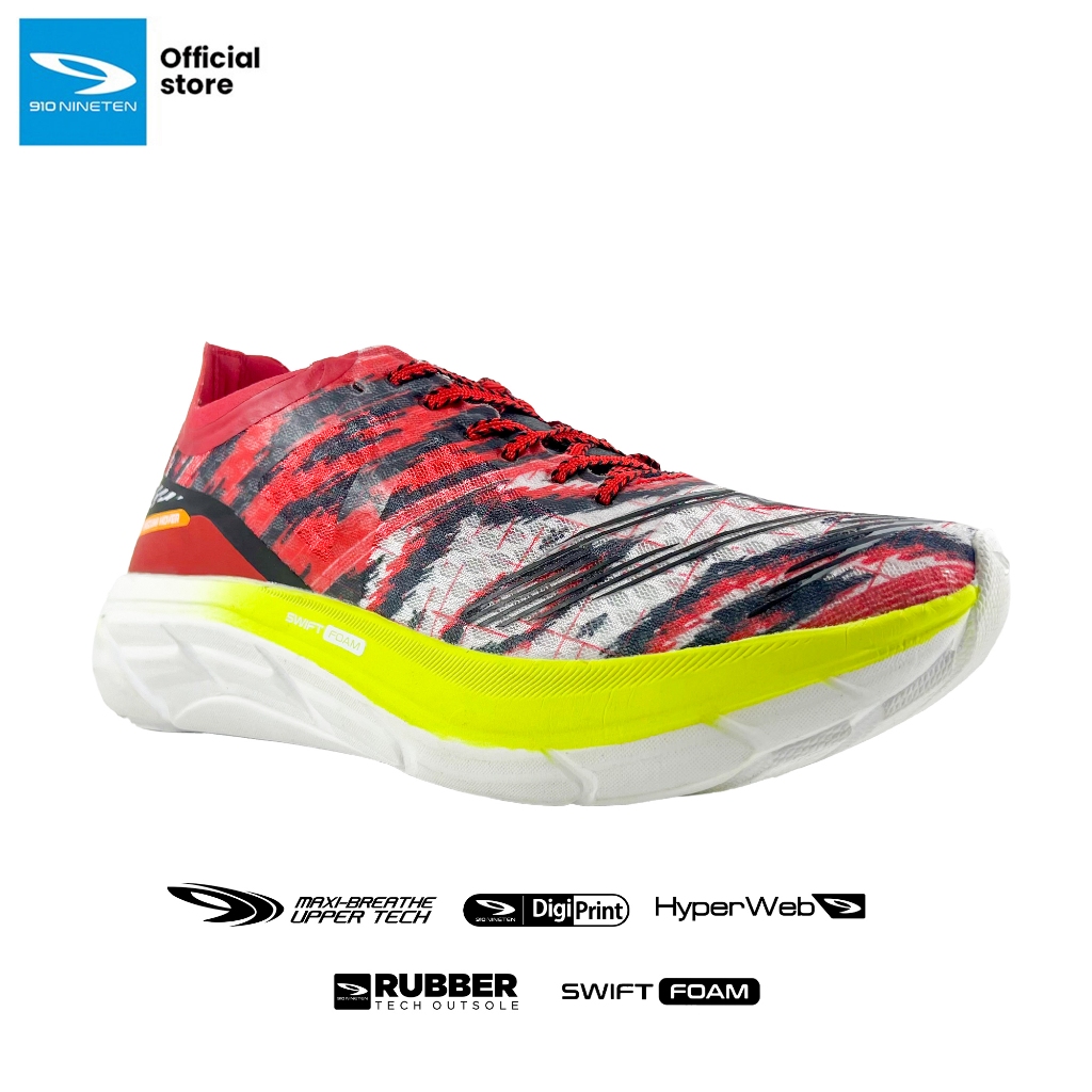 Jual 910 Nineten Irezumi Hover SE Dayak Sepatu Lari - Merah/Hitam ...