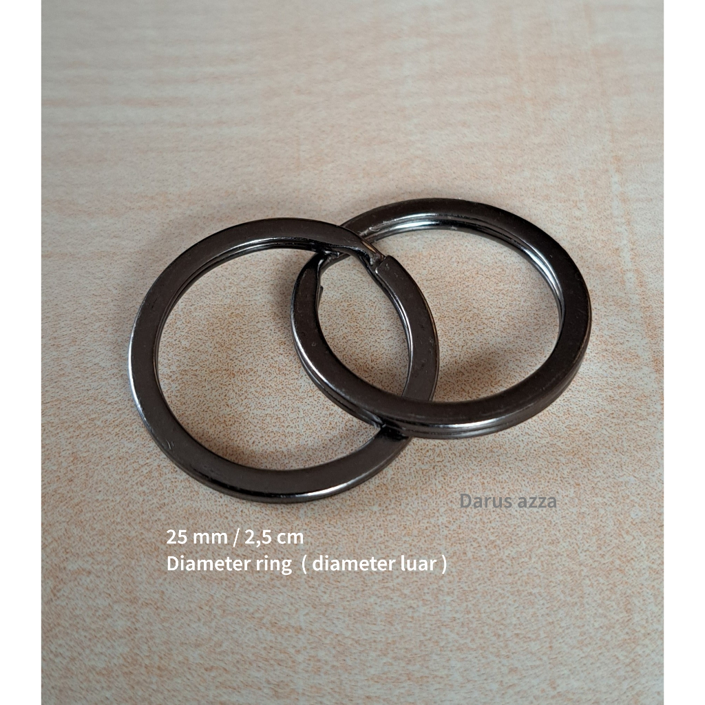 Jual Ring gantungan kunci / ring gepeng / ring pipih / ukuran lengkap ...
