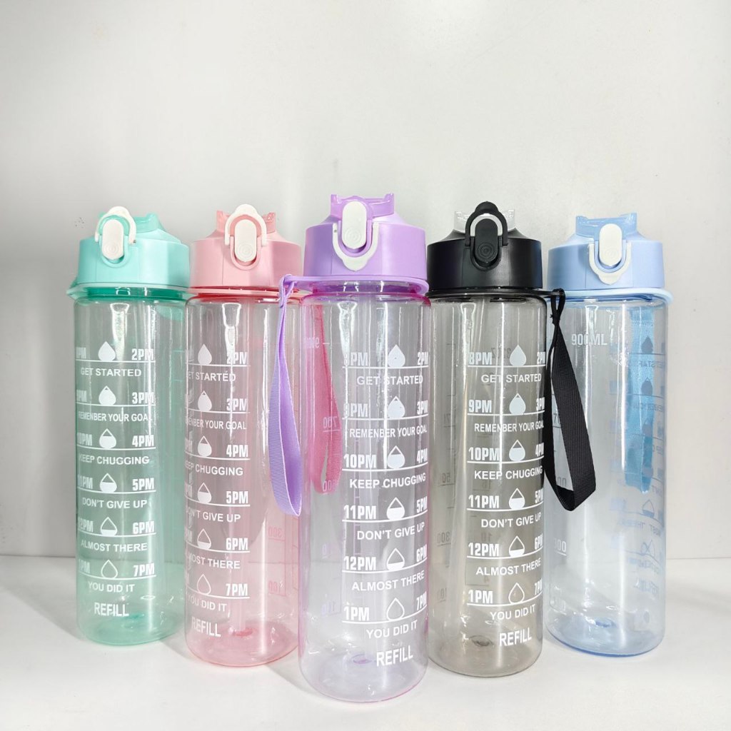 Jual Botol minum 900ml botol transparan botol olahraga botol portable ...