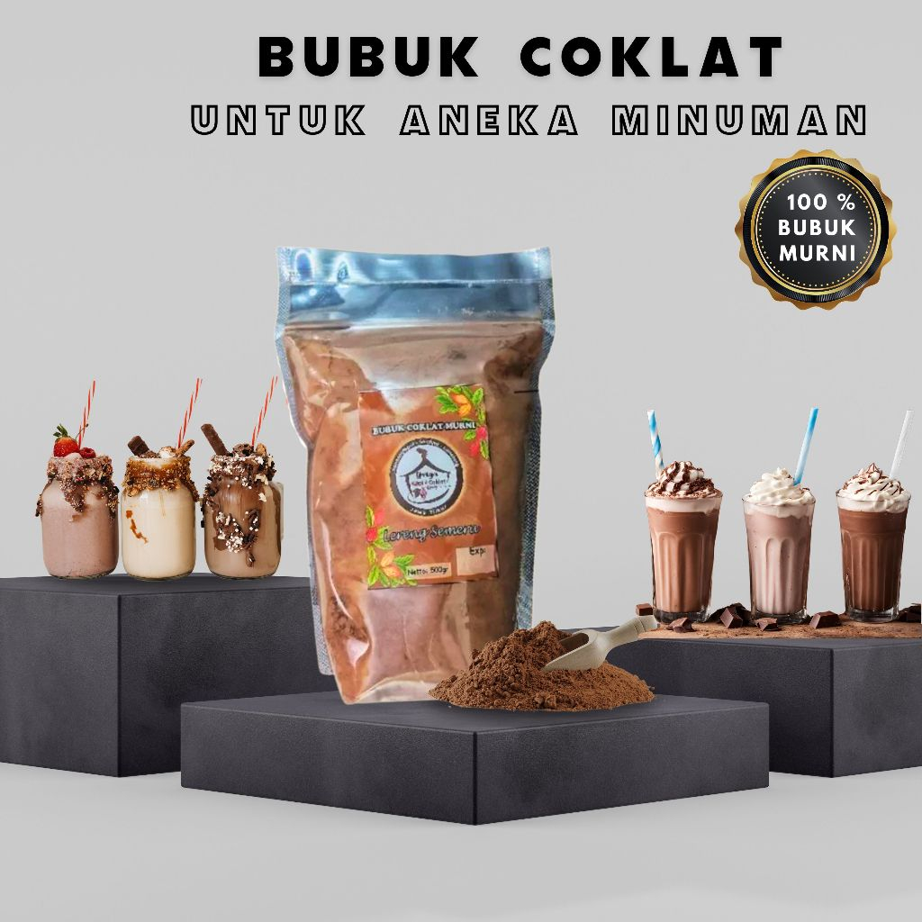 Jual Coklat Bubuk Kiloan Premium Dark Chocolate | Shopee Indonesia