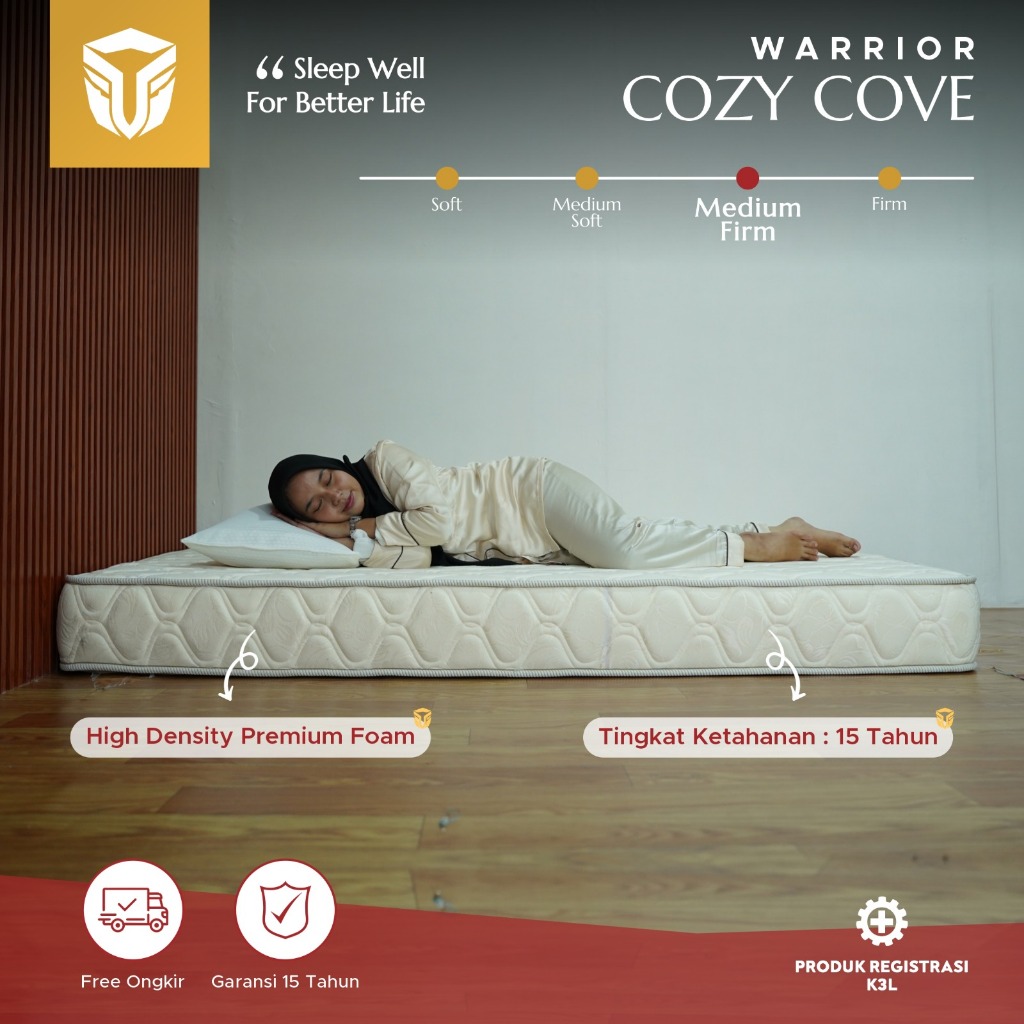 Jual WARRIOR Cozy Cove Ukuran 200 x 90 x 15 cm Kasur Base Foam Original ...