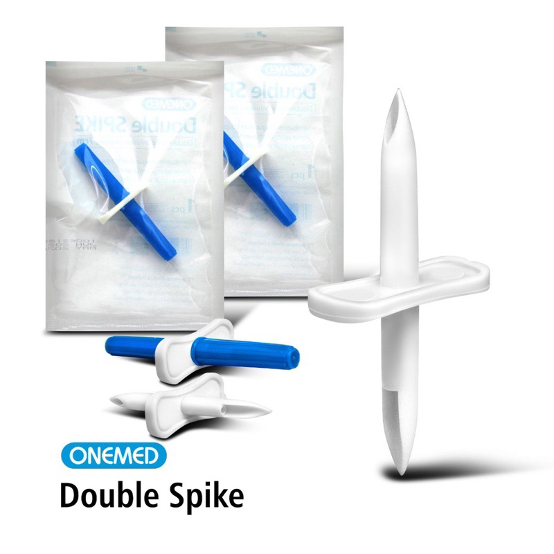 Jual double spike tutup steril nacl onemed | Shopee Indonesia