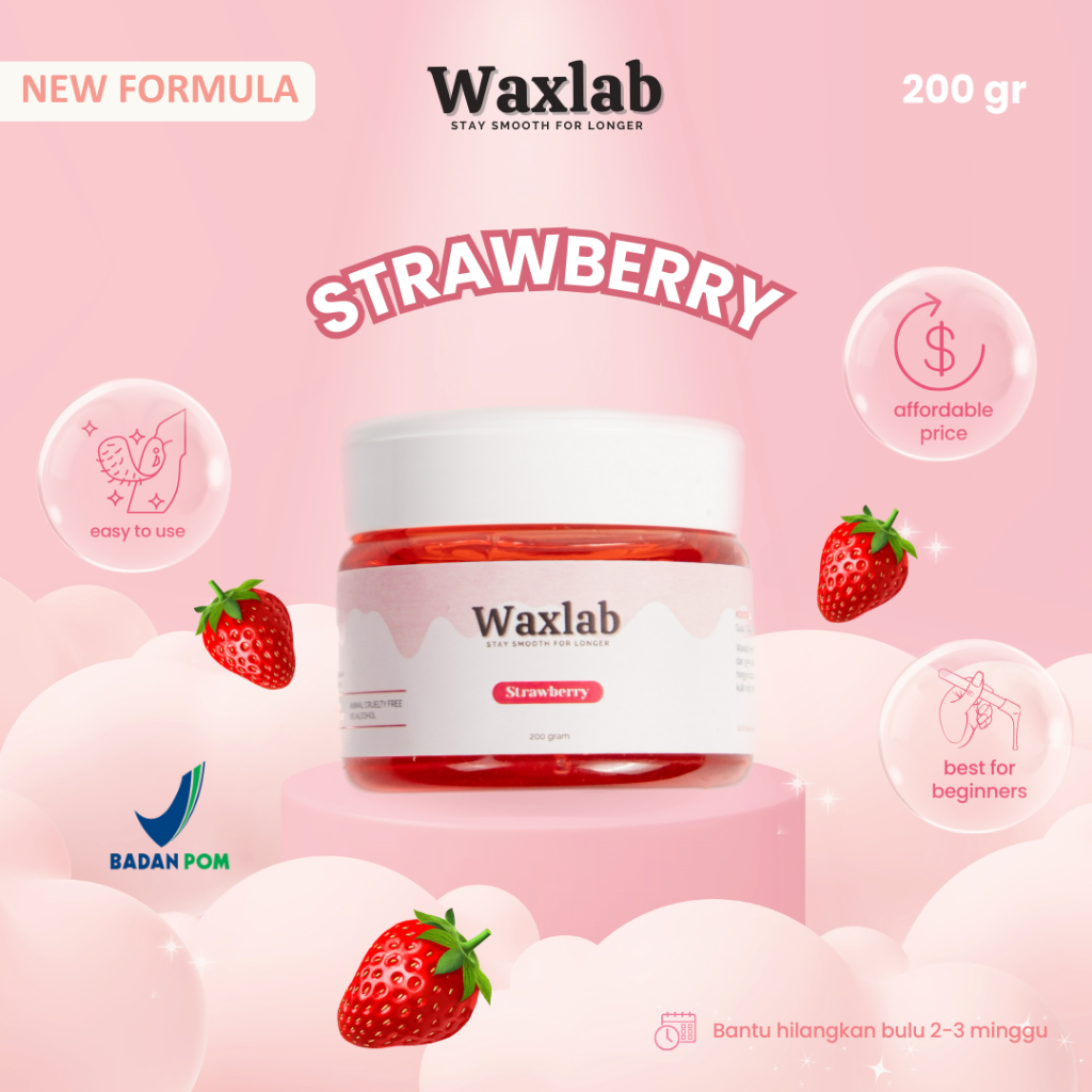 Jual Waxlab - Sugar Wax Strawberry Waxing Kit | Shopee Indonesia