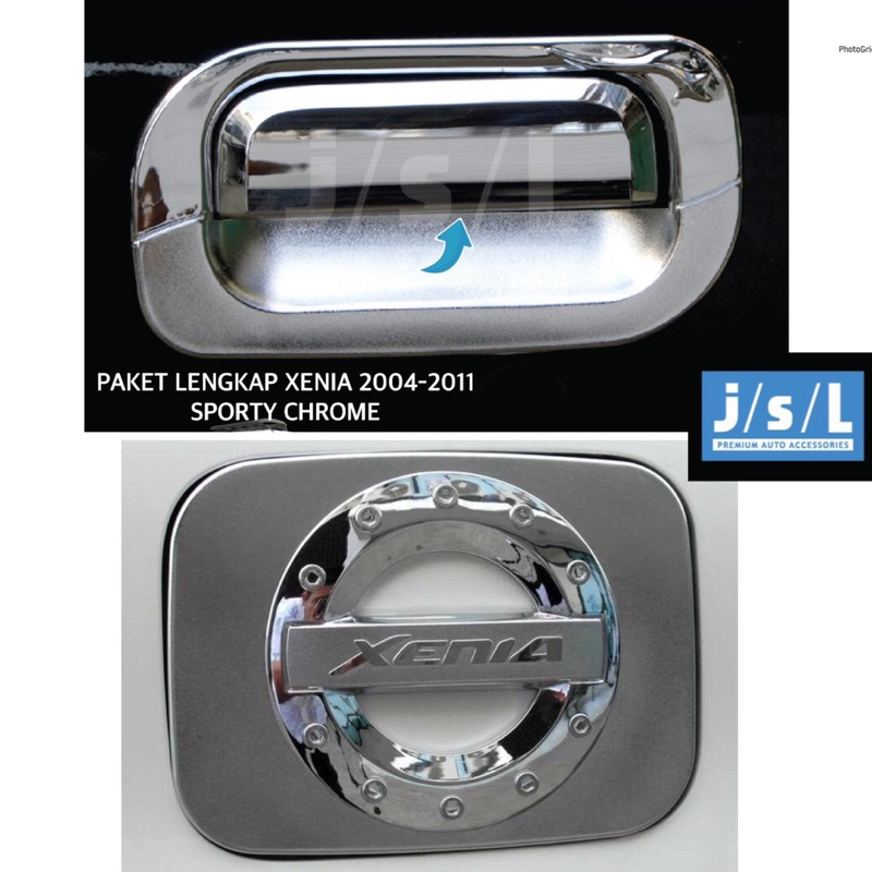 Jual AVANZA XENIA VVTI NEW OLD PAKET LENGKAP HANDLE MANGKOK TUTUP BENSIN COVER CHROME KROM PINTU ...