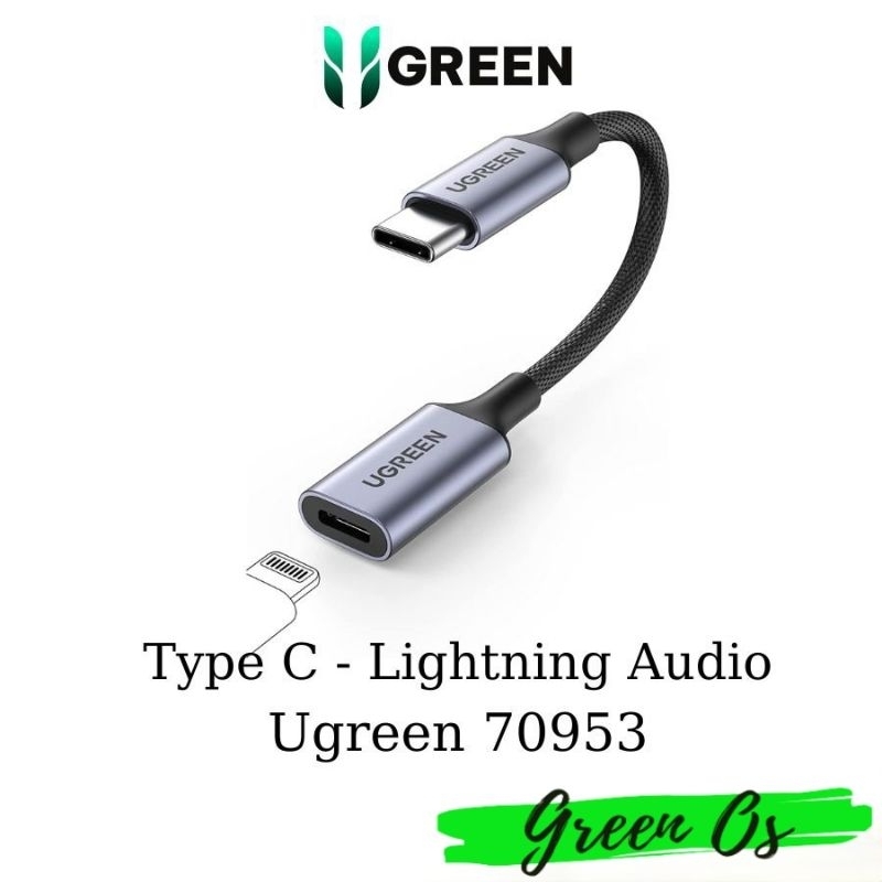 Jual Ugreen USB C to Lightning Mfi Audio Converter - Splitter Open Mic ...