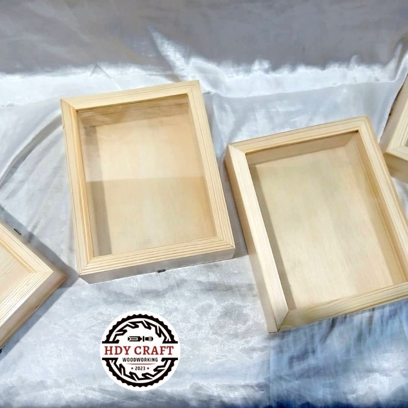 Jual Rongga 5cm Box Pigura Mahar 3D / Frame Kotak Kayu Jati / Kado ...