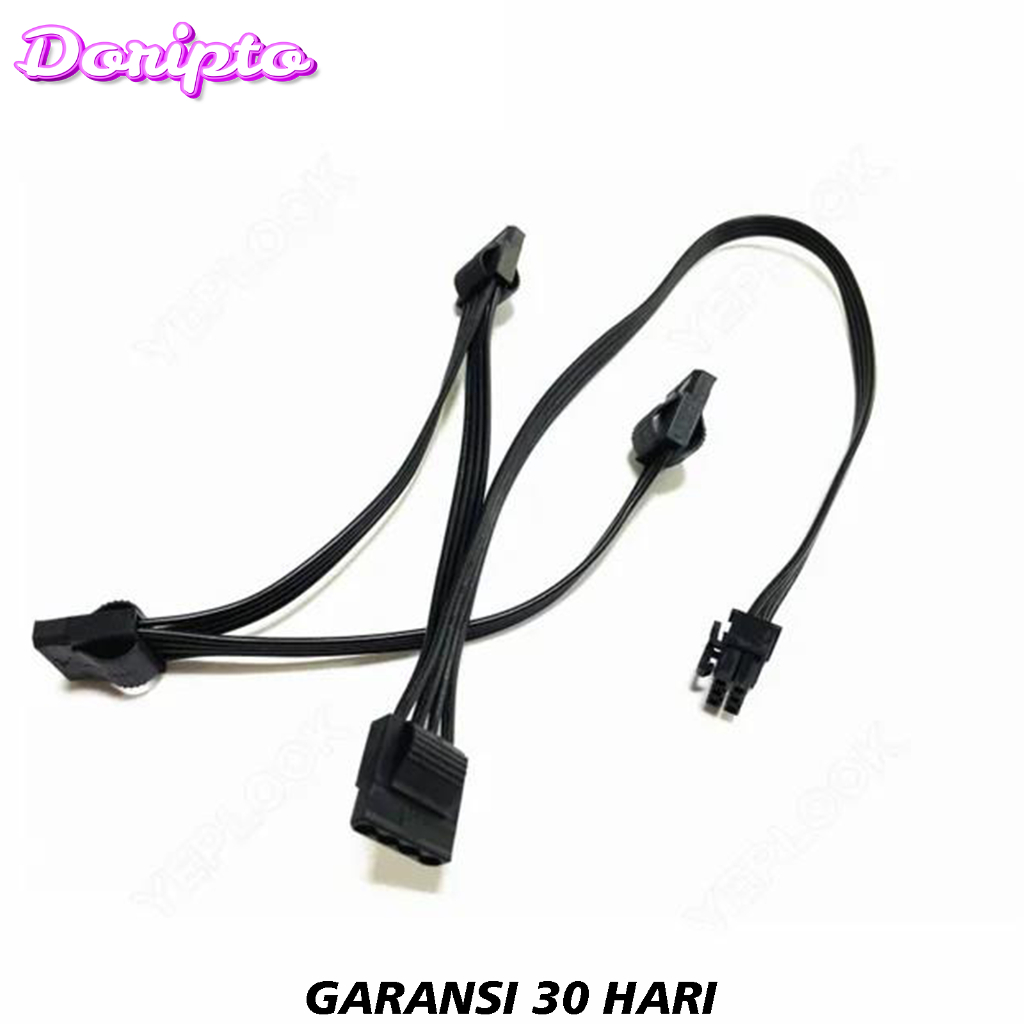 Jual Kabel Molex PSU Power Supply MSI Corsair 6 Pin PSU ke 4 Molex ...