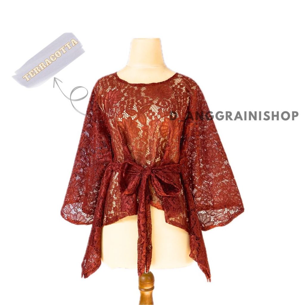 Jual OUTER BROKAT TALI, ATASAN BROKAT, KEBAYA BROKAT PREMIUM HALUS DAN ...