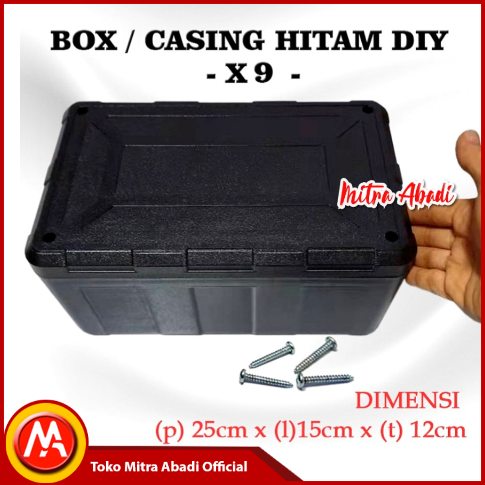 Jual Box Kotak Casing Plastik X9 for Komponen Ukuran 25 x 15 x 12 cm ...