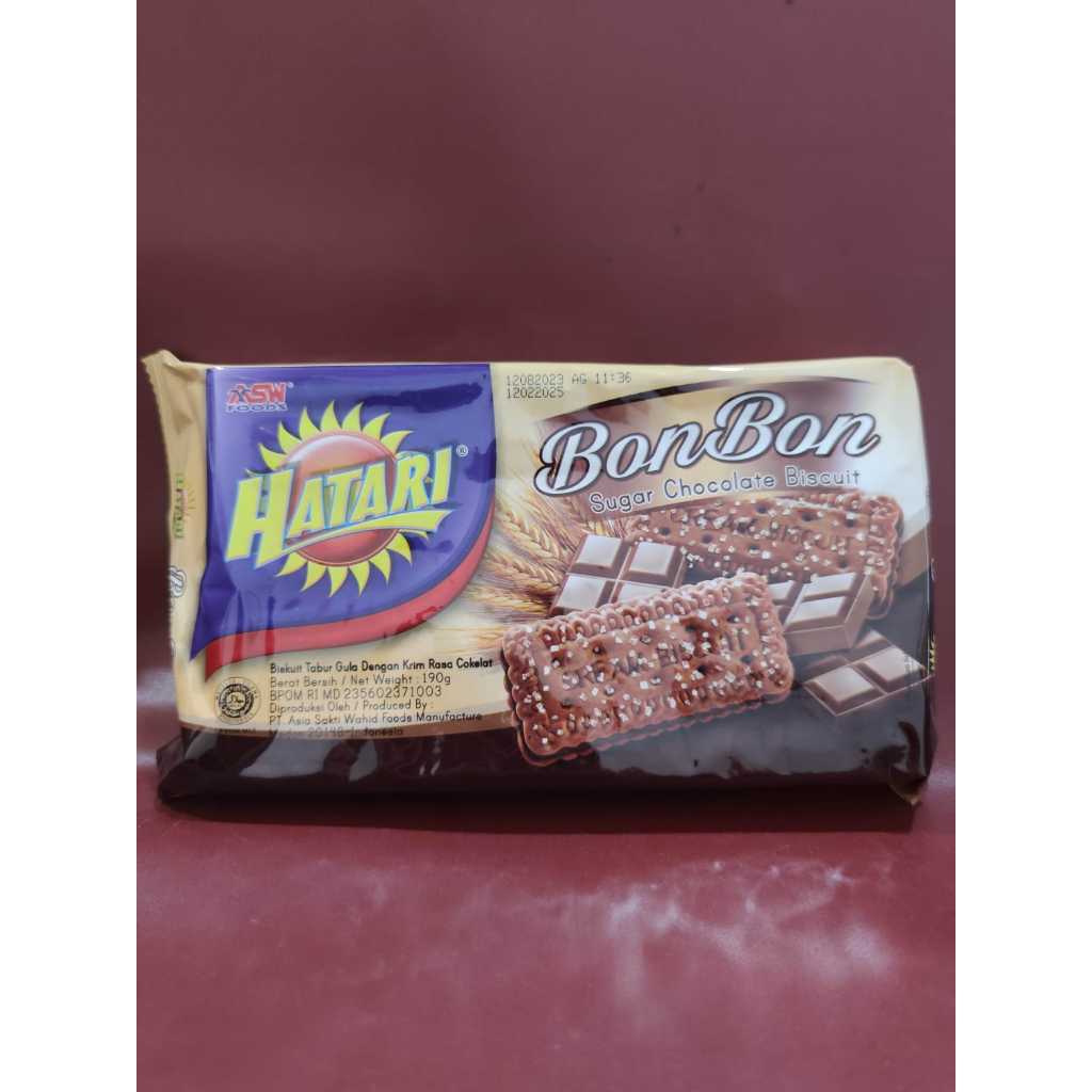 Jual Hatari Biscuit BonBon Sugar Chocolate 190G - Biskuit Kue Roti ...