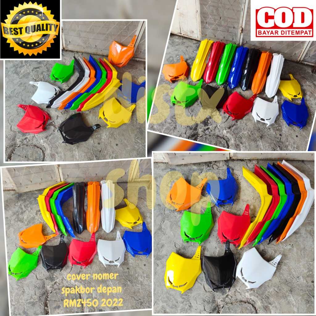 Jual BODY SET RMZ 450 2022 2ITEM PLAT NOMER SPAKBOR DEPAN COVER NOMOR ...