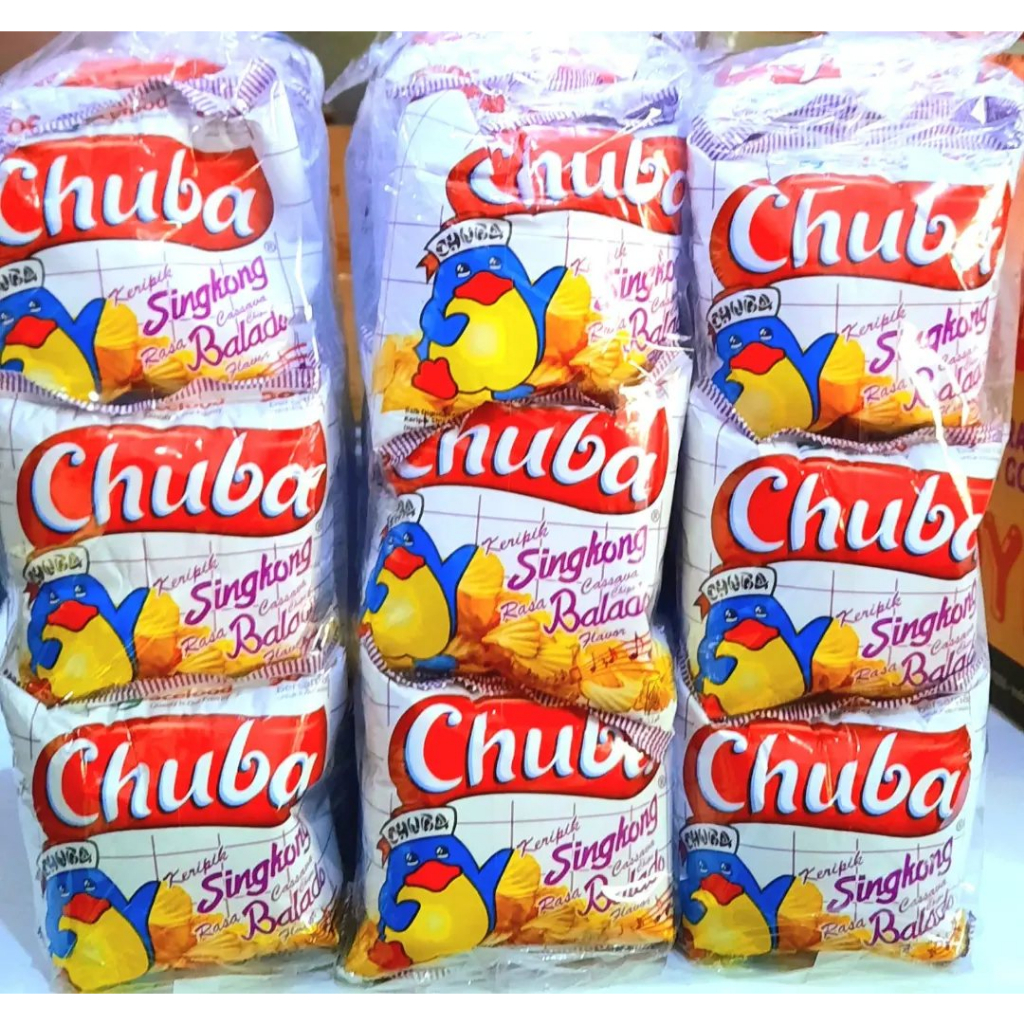 Jual CHUBA CAVASSA CHIPS 12 GRAM 1 BALL ISI 100 PC / KERIPIK SINGKONG ...