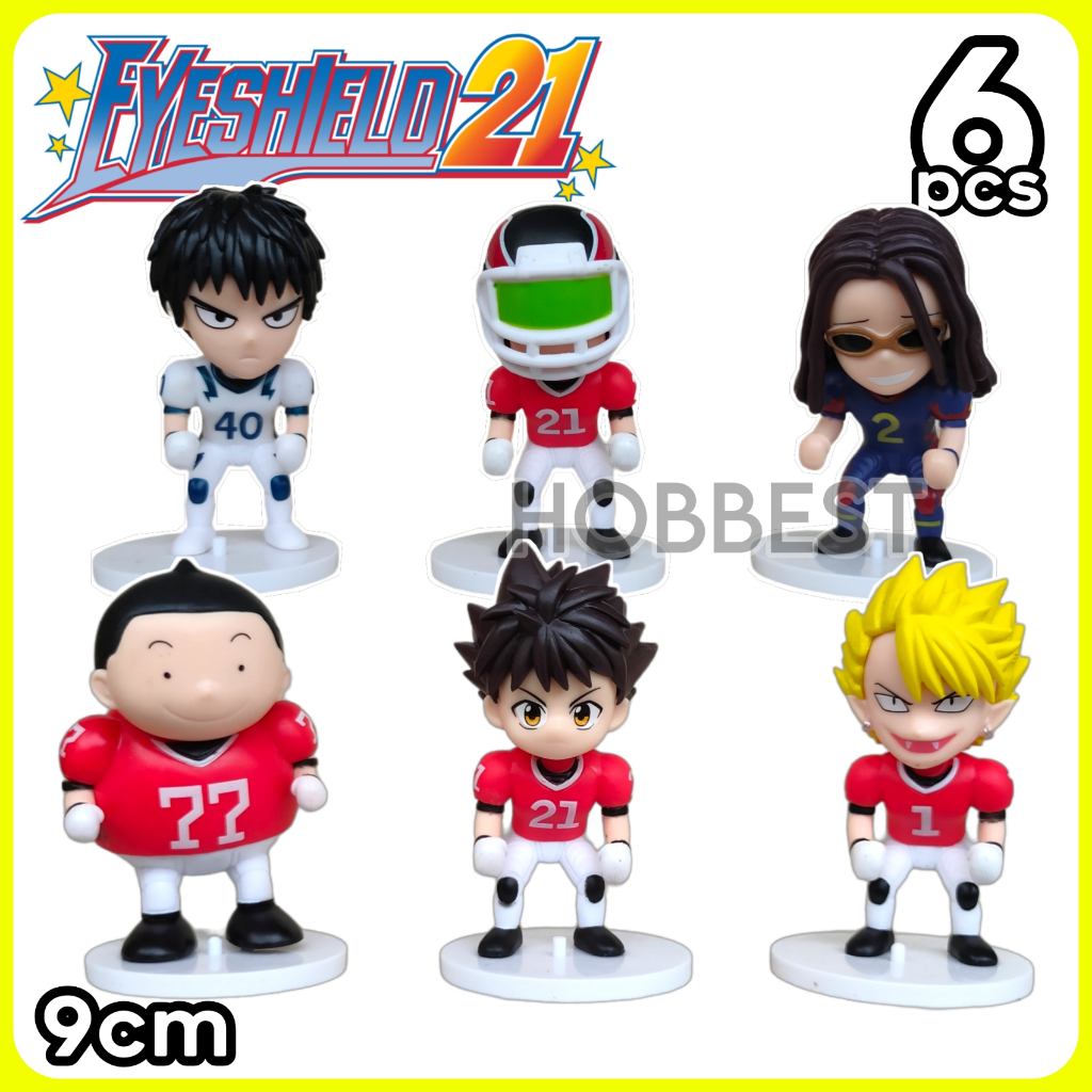 Jual Action Figure EYESHIELD 21 set isi 6 pcs Miniatur Topper Kue ...