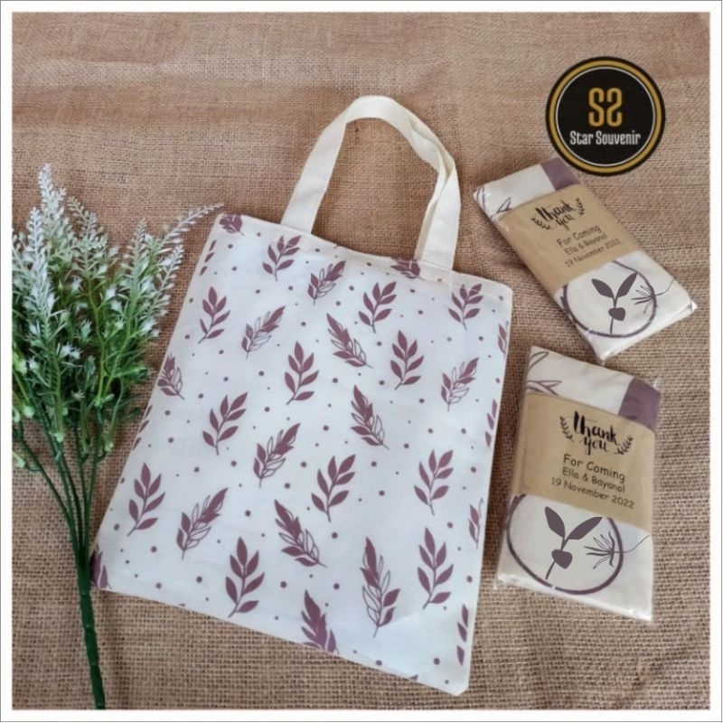 Jual Souvenir Tote Bag Pernikahan Tas Souvenir Pernikahan Tas Spundbond ...