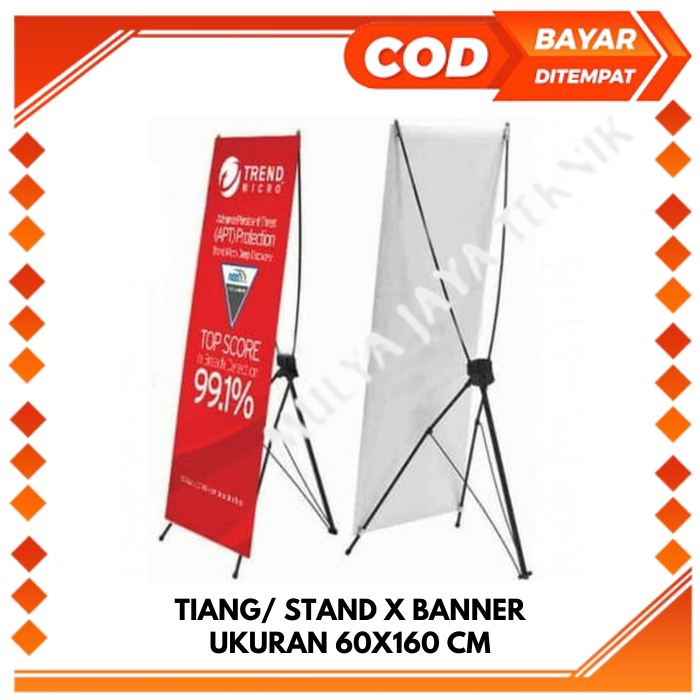 Jual Stand X Banner 60 x 160cm Tripod Standing Y Banner Berkualitas | Shopee Indonesia