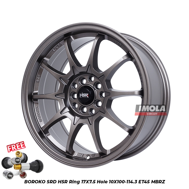 Jual Velg Ring 17 Mobil New Xenia Sienta HRV Velg Mobil HSR BOROKO SRD R17 Lebar 7,5 Bronze ...