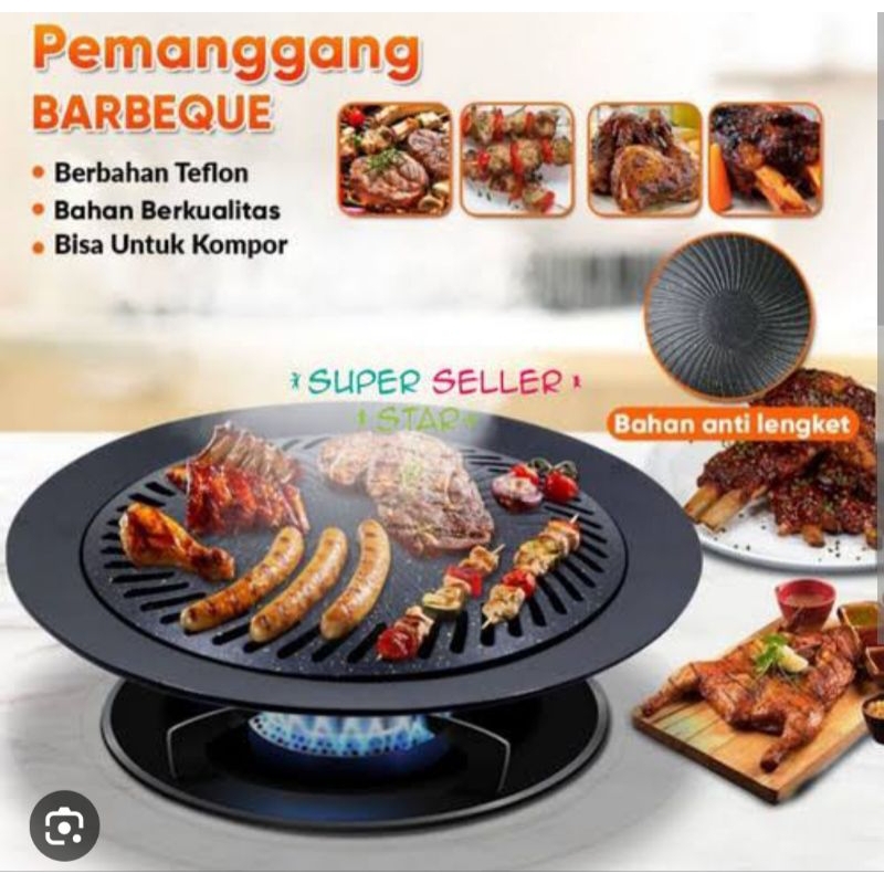 Jual BBQ Grill Plate / Alat Panggangan BBQ (Uk : 32 Cm) | Shopee Indonesia