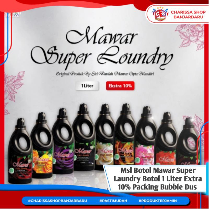 Jual Parfum Laundry Mawar Botol kemasan 1,1 Liter Msl Botol Mawar Super ...