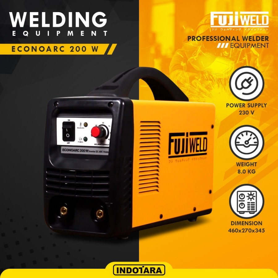 Jual Mesin Las Fujiweld SMAW (Electrode/Stick) Welding Econoarc 200W ...