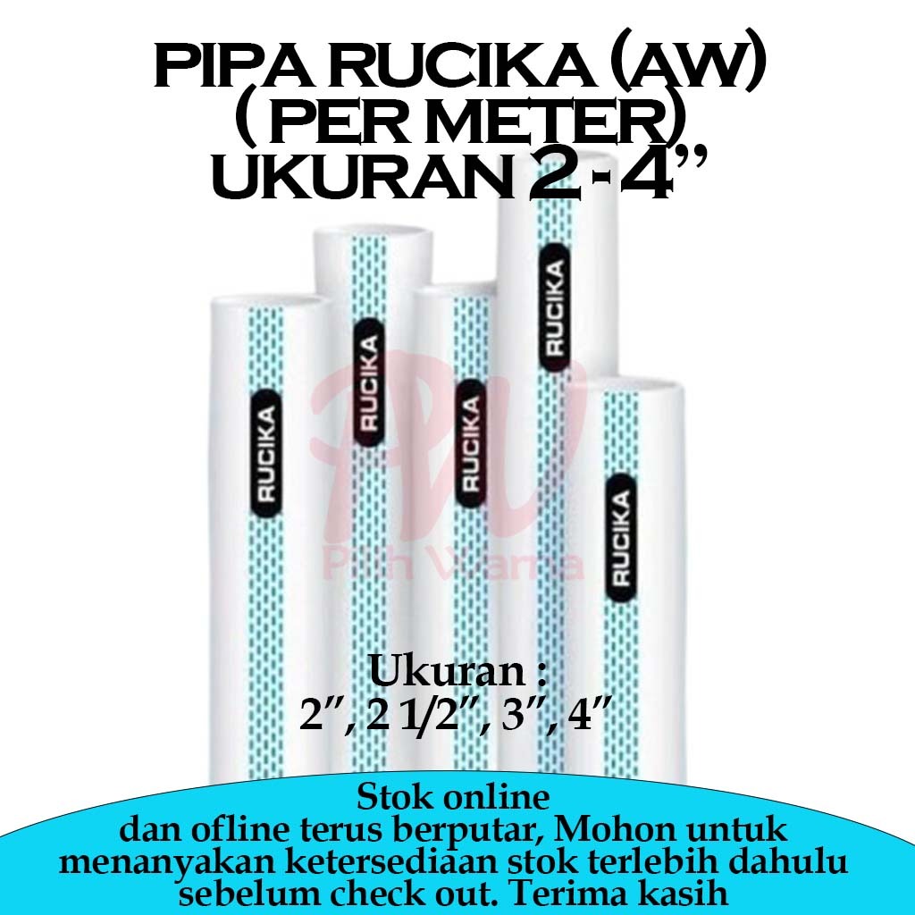 Jual PIPA RUCIKA / PIPA AIR / PIPA PVC 2 INCH UP | Shopee Indonesia