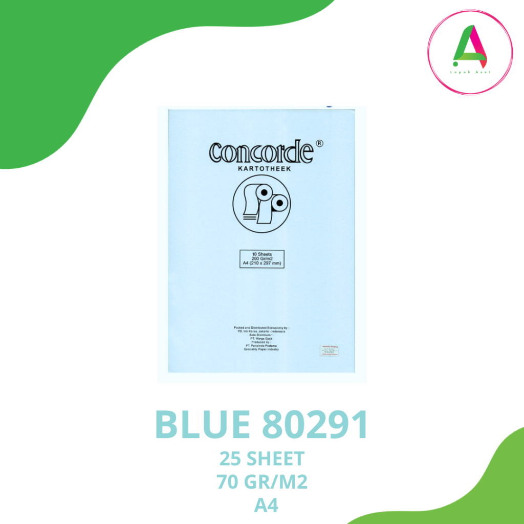 Jual Kertas Concorde HVS Paper Single Color A4 (210 x 279 mm) | Shopee ...