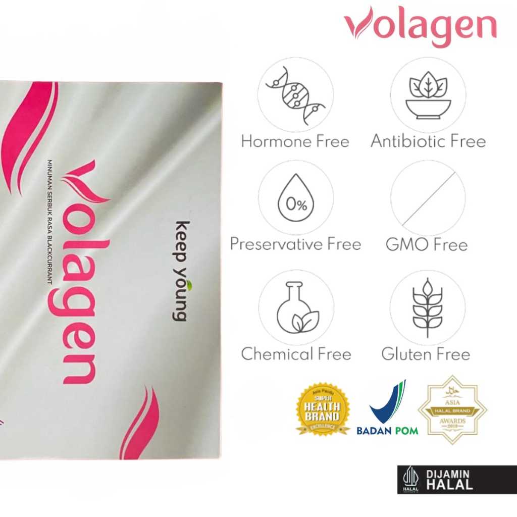 Jual VOLAGEN Expired 2025 Pure Collagen isi Harga PROMO ORIGINAL ...