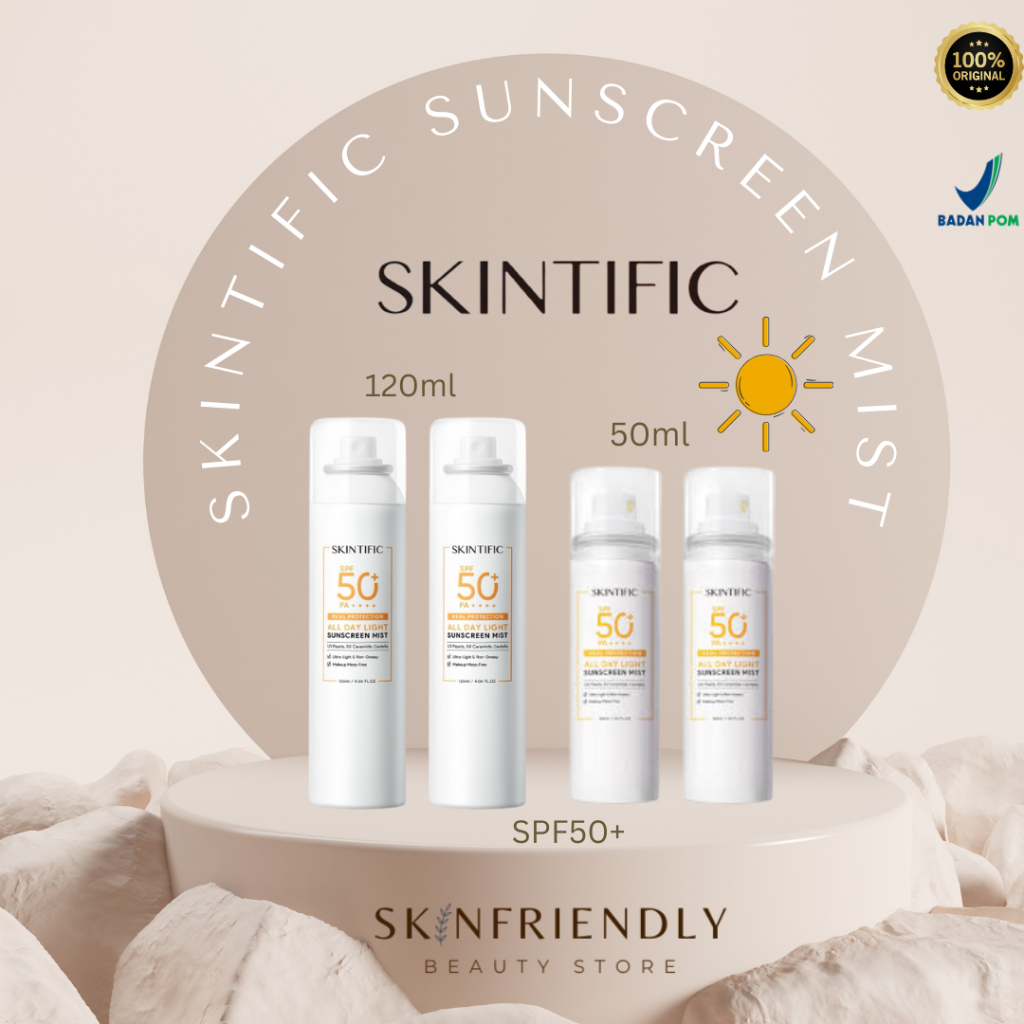 Jual [READY] Skintific All Day Light Sunscreen Mist SPF 50 PA++++ | Shopee Indonesia