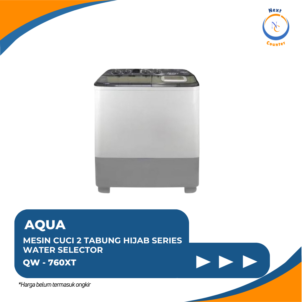 Jual Mesin Cuci 2 Tabung AQUA QW 760 XT 7KG Hijab Airdry Water Selector | Shopee Indonesia