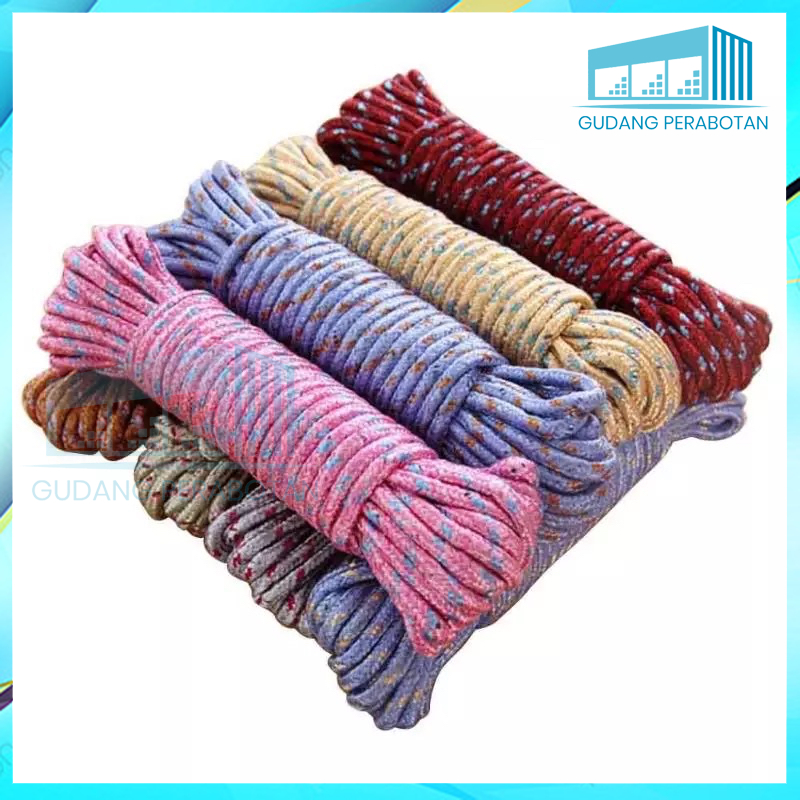 Jual GP PAKET 5PCS TALI JEMURAN BAJU NYLON 5M & 0M ANTI SLIP / IKAT ...