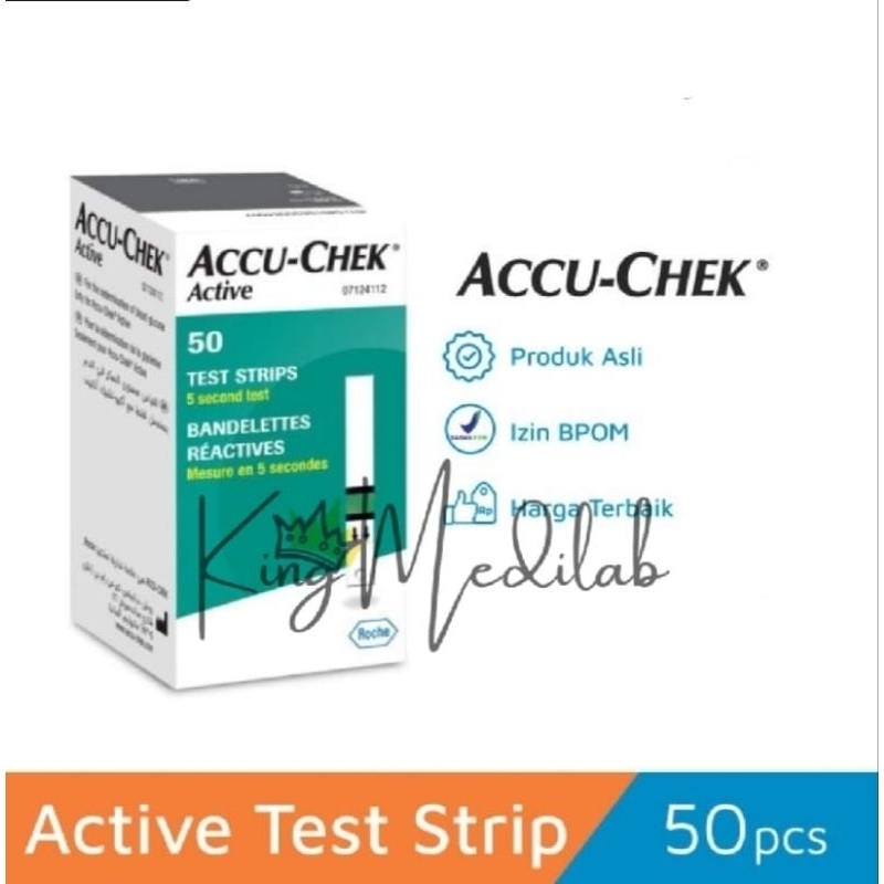 Jual Strip Accucheck Active / Blood Glucose Test Strip Accu Check ...