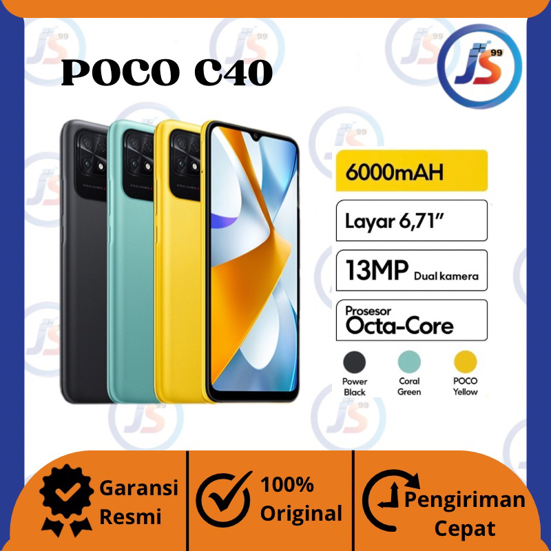 Jual XIAOMI POCO C40 3/32 -4/64 Garansi Resmi | Shopee Indonesia