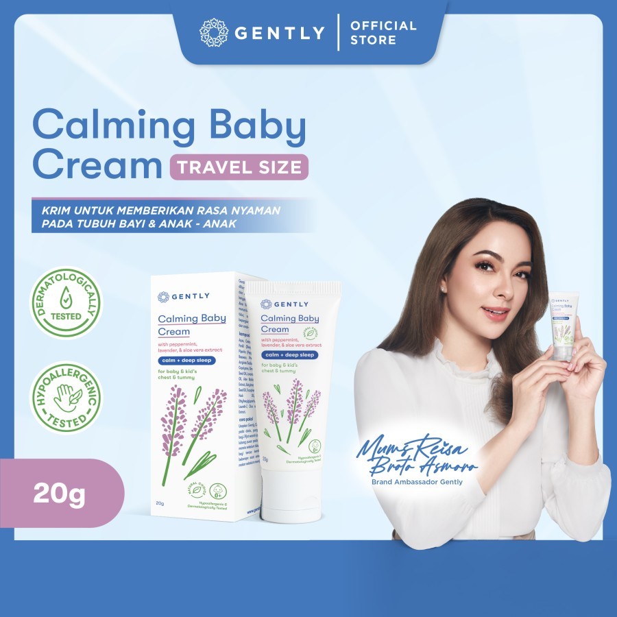 Jual Gently Baby Rash Cream / Calming Baby Cream 20 gr (Travel Size ...