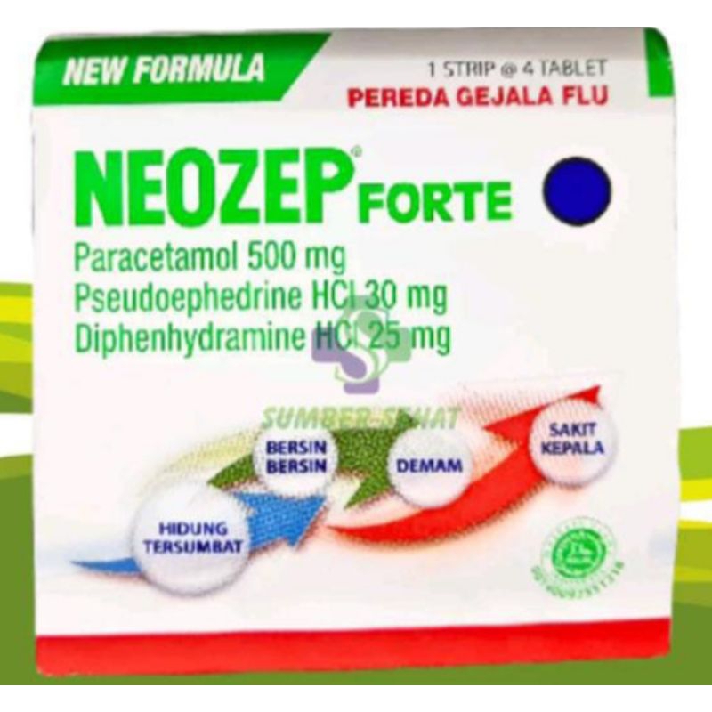 Jual neozep forte isi 4 tablet | Shopee Indonesia